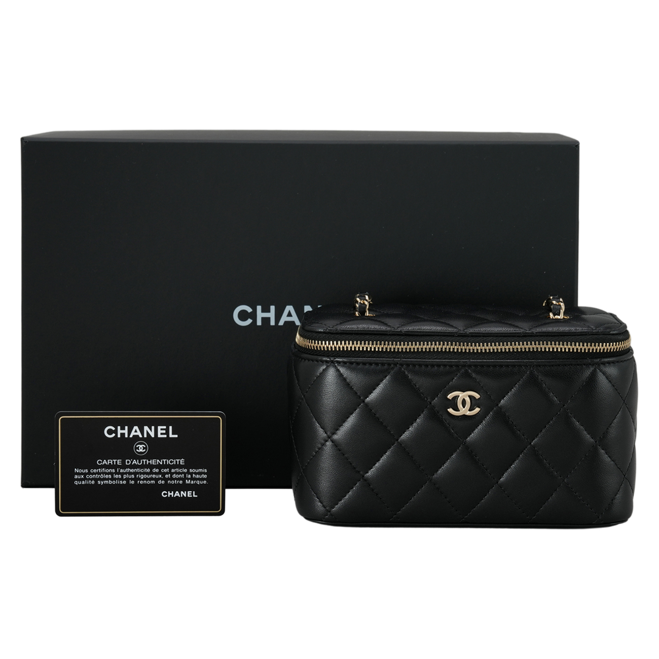 CHANEL(USED)샤넬 AP1341 램스킨 직사각 베니티 | 캉카스백화점