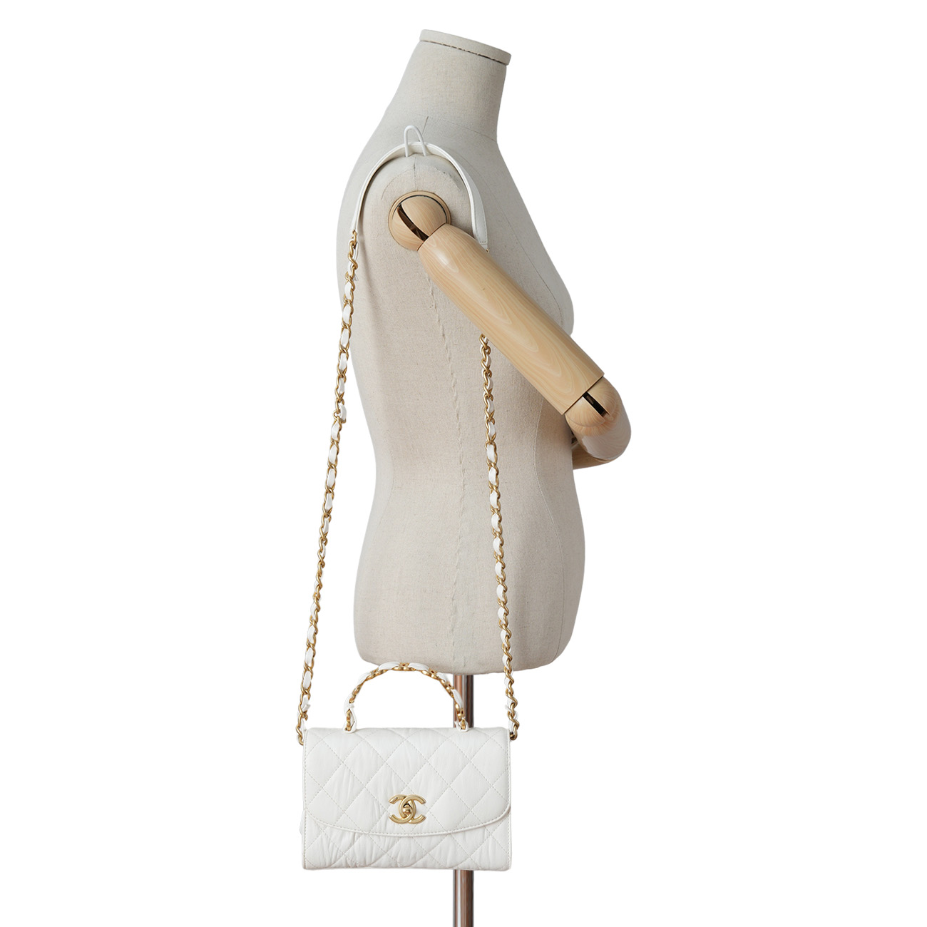 CHANEL(USED)샤넬 AS2477 시즌 CC로고 탑핸들 미니 플랩 체인백 | 캉카스백화점