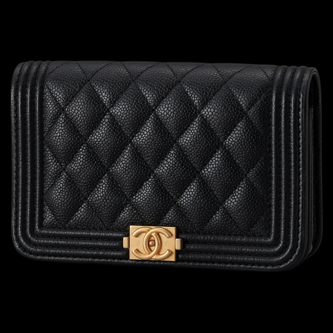 CHANEL(USED)샤넬 AP2205 캐비어 보이샤넬 WOC 블랙 금장 | 캉카스백화점