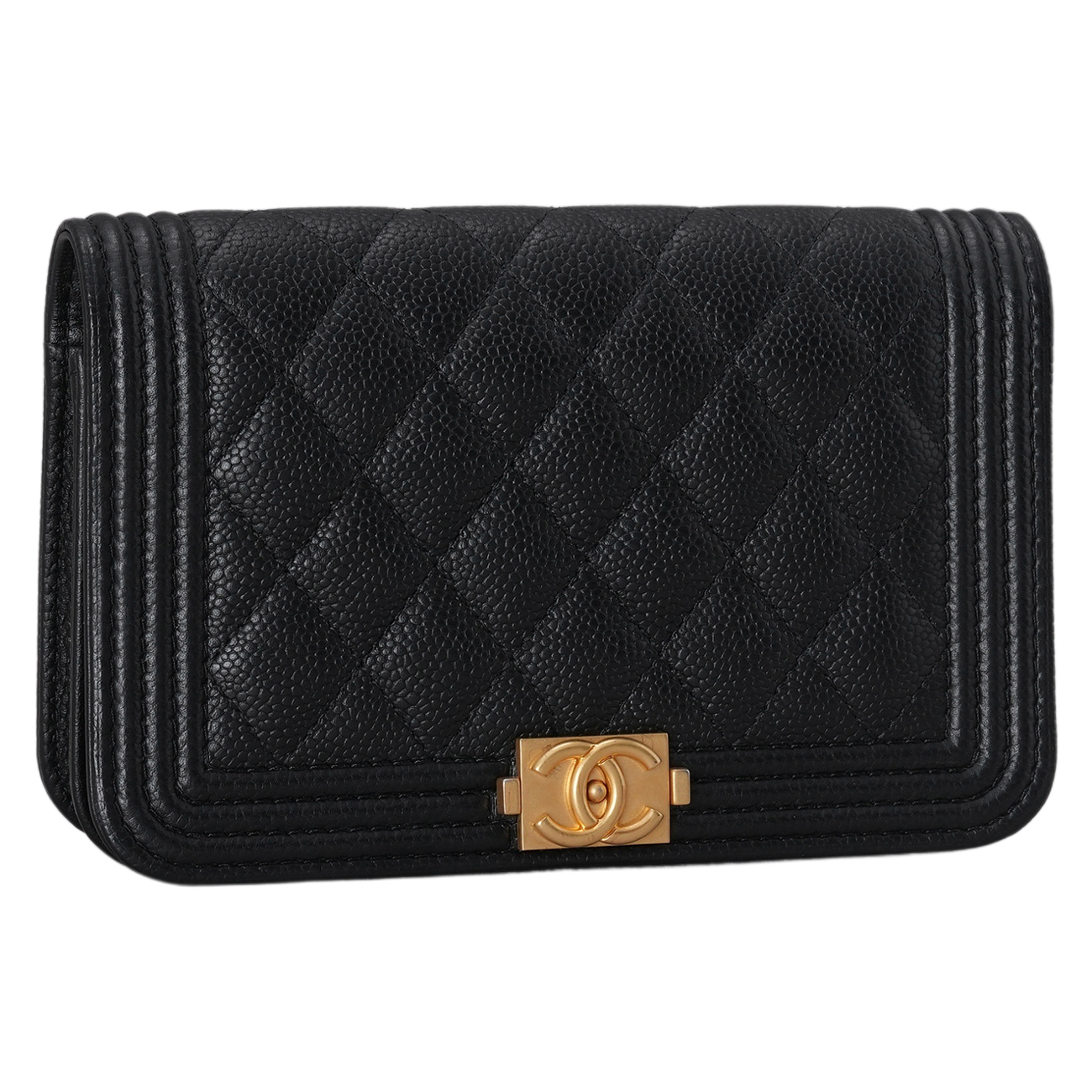 CHANEL(USED)샤넬 AP2205 캐비어 보이샤넬 WOC 블랙 금장 | 캉카스백화점