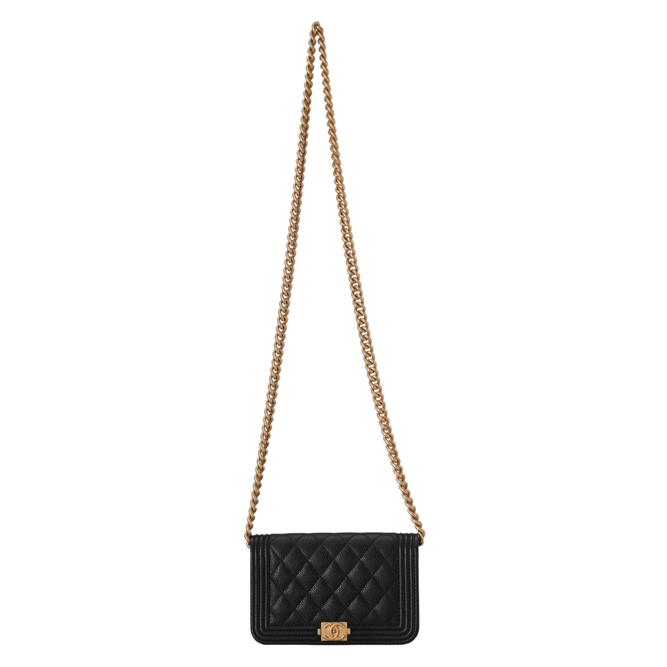 CHANEL(USED)샤넬 AP2205 캐비어 보이샤넬 WOC 블랙 금장 | 캉카스백화점